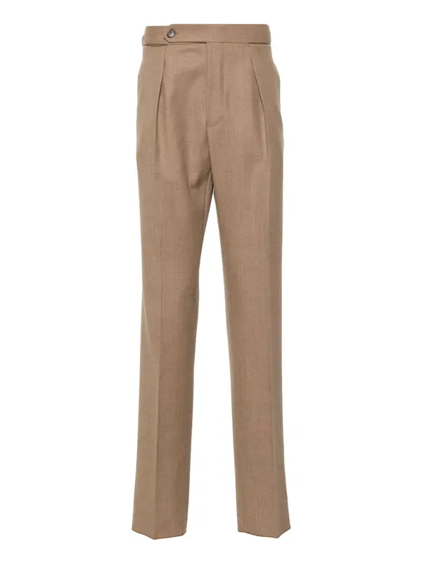 Incotex Straight-leg Wool Trousers - Neutrals