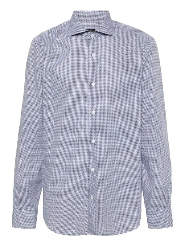 BARBA NAPOLI Graphic-print Shirt - Blue