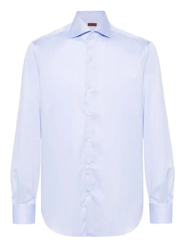 BARBA NAPOLI Cotton Shirt - Blue
