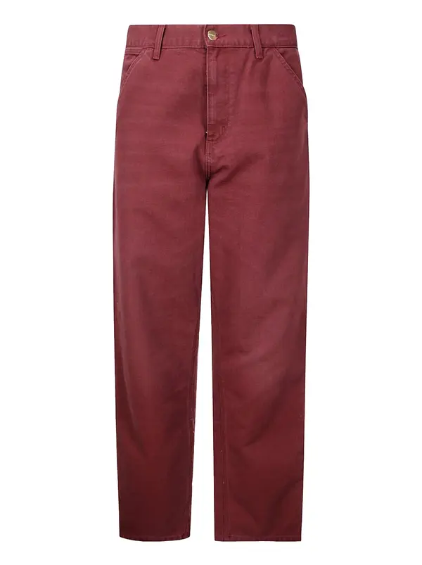 Carhartt Work In Progress Single Knee Trousers - Red