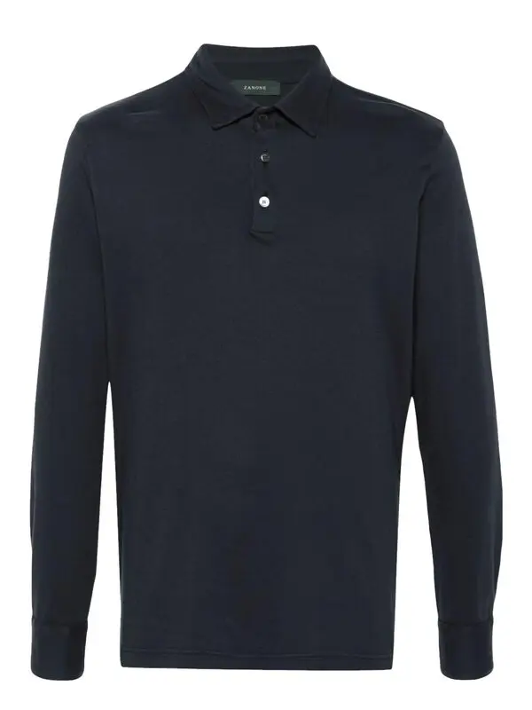 ZANONE Interlock Polo Shirt - Blue