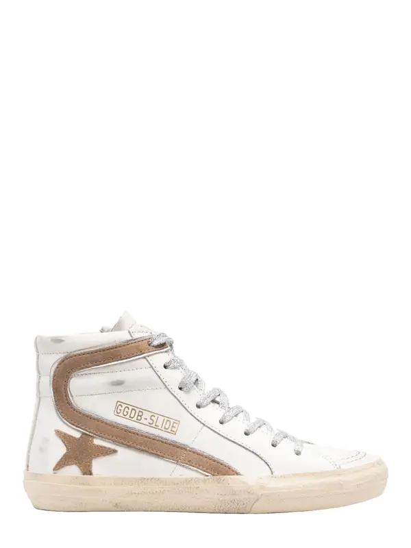 Golden Goose Slide Hi-top Sneakers - White