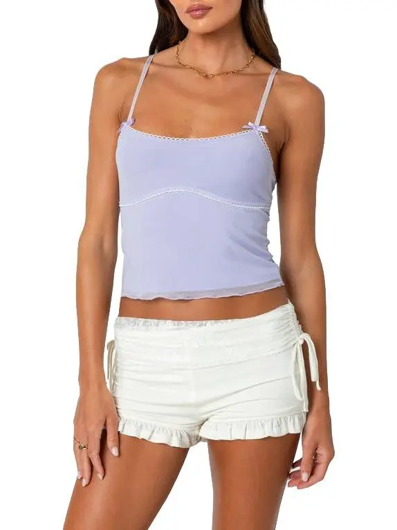 EDIKTED Bethany Mesh Camisole - Lilac