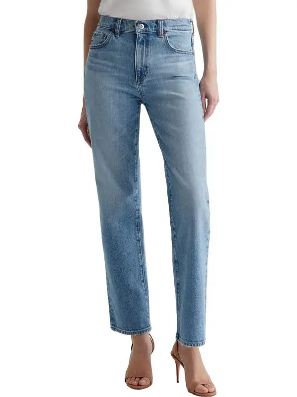 Ag Brinley Mid-rise Straight Leg Jeans - 18 Years Someday