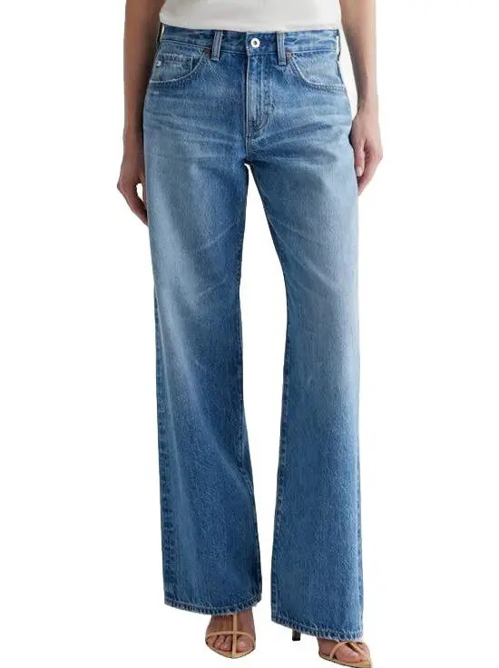 Ag Adria Low-rise Wide-leg Jeans - Doncaster