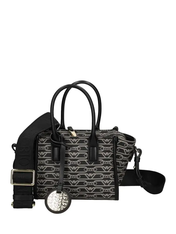 Emporio Armani Monogram Mini Bag - Black