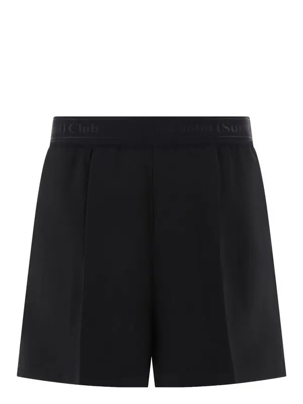 STOCKHOLM SURFBOARD CLUB Logo-waistband Shorts - Black