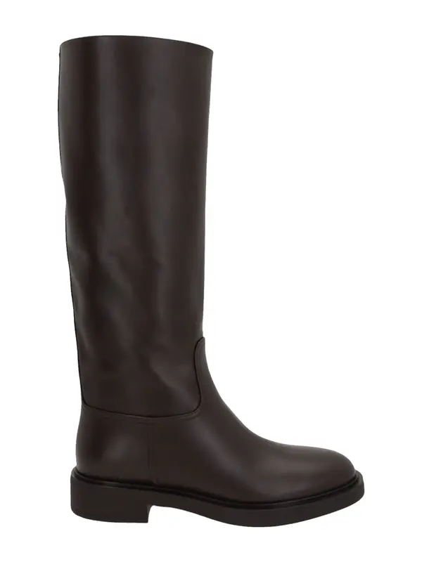 GIANVITO ROSSI 50mm Calf Leather Boots - Brown