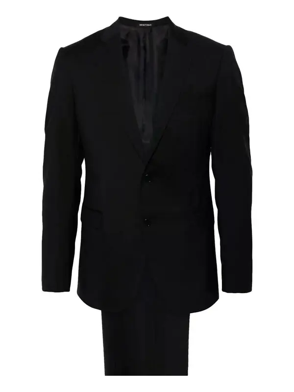 Emporio Armani Virgin-wool Suit - Blue