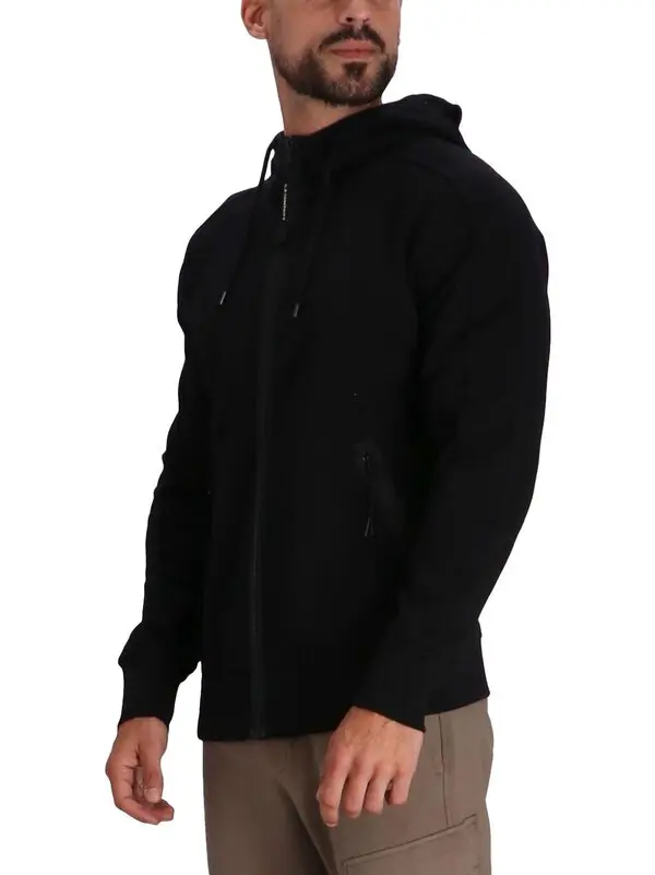C.P. COMPANY Goggles-detail Zip-up Hoodie - Black