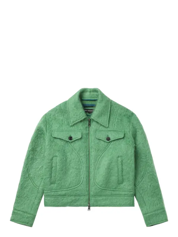 Andersson Bell Brushed Shirt Jacket - Green