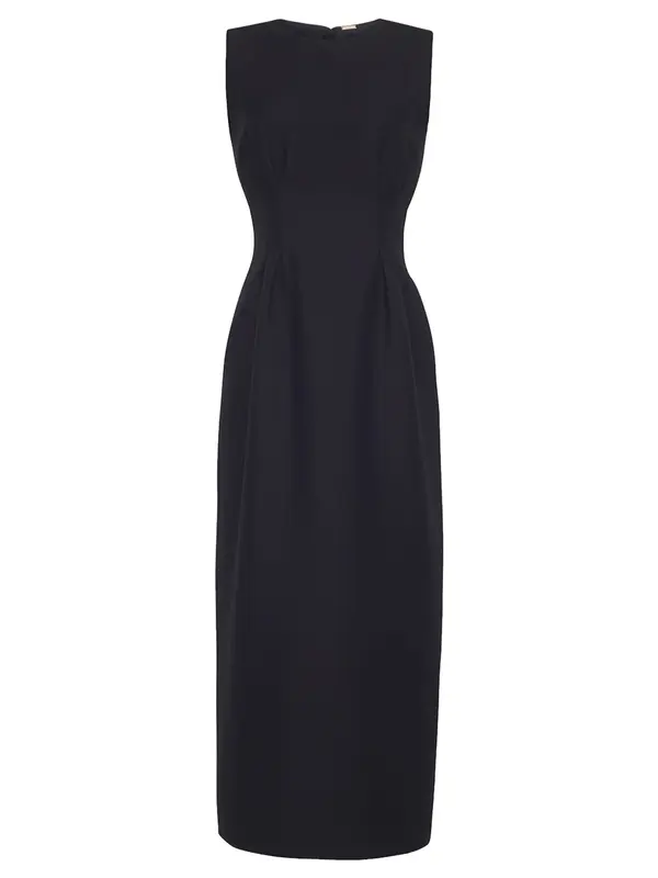 Adam Lippes Ophelia Sheath Dress - Black