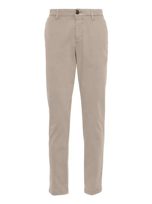 Boggi Milano Stretch Cotton Trousers - Neutrals