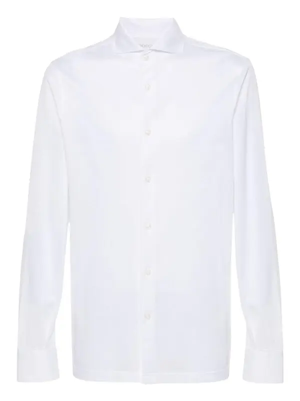 Boggi Milano Piqué-weave Shirt - White