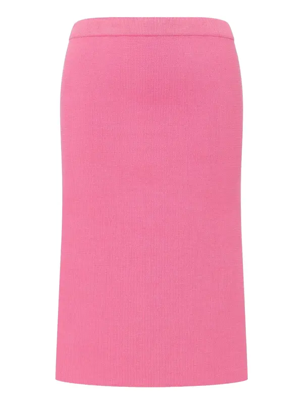 Philosophy Di Lorenzo Serafini Knitted Pencil Skirt - Pink