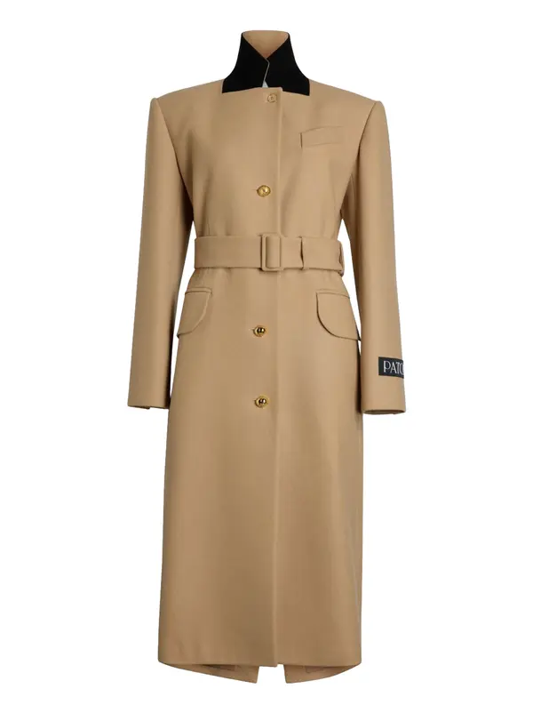 Patou Tailored Wool-cashmere Coat - Neutrals