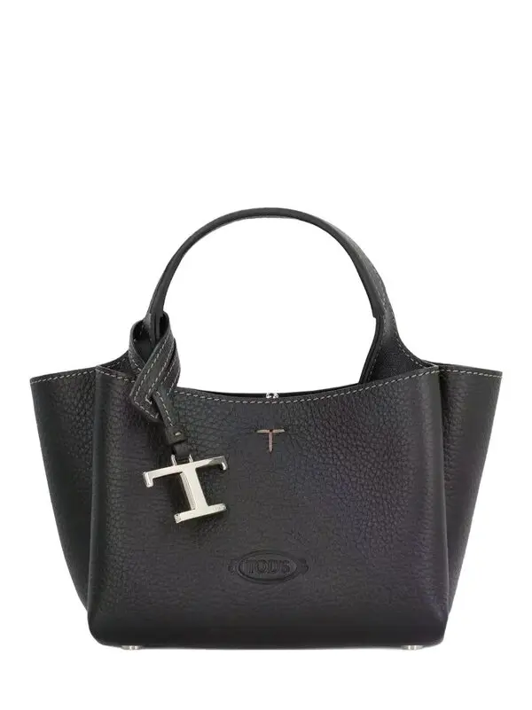 TOD'S Logo-charm Tote Bag - Black