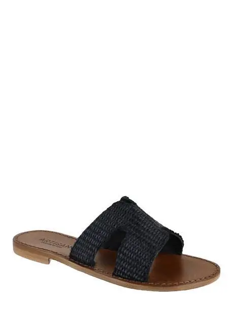 ARTISAN CRAFTED BY ZIGI Fenka Leather Sandal - Black