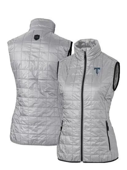 Cutter & Buck Tulsa Drillers Rainier Primaloft Eco Insulated Puffer Vest - Gray