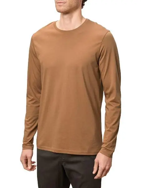 PACT Organic Cotton Softspun Long Sleeve Tee - Brown Sugar