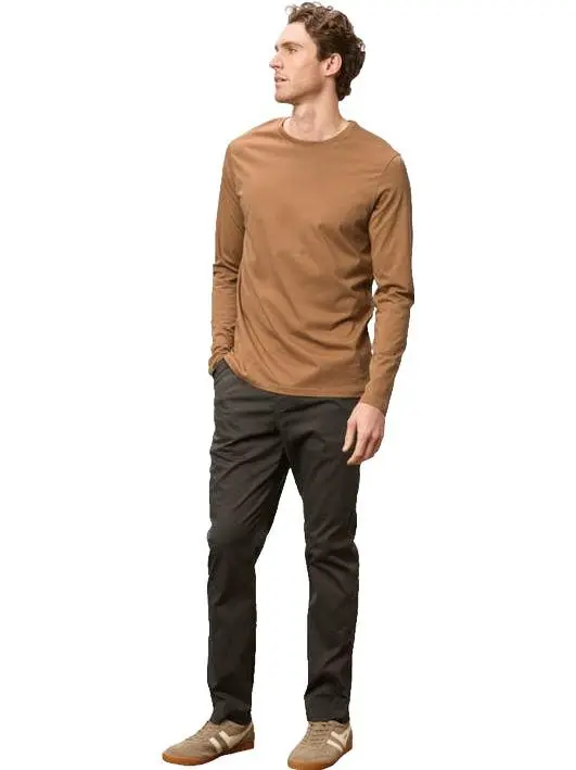 PACT Organic Cotton Softspun Long Sleeve Tee - Brown Sugar
