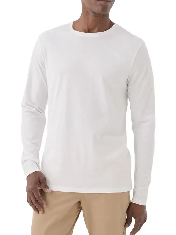 PACT Organic Cotton Softspun Long Sleeve Tee - White