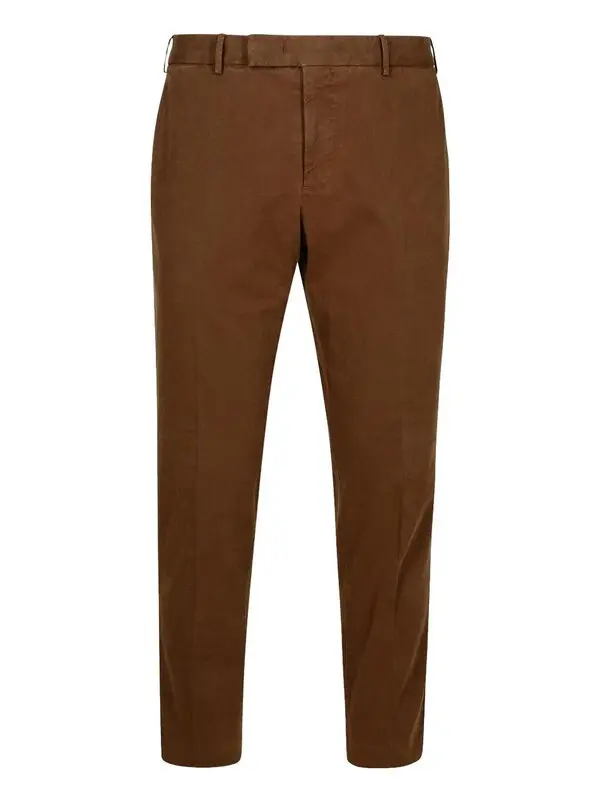 PT TORINO Rebel Cotton-blend Pants - Brown