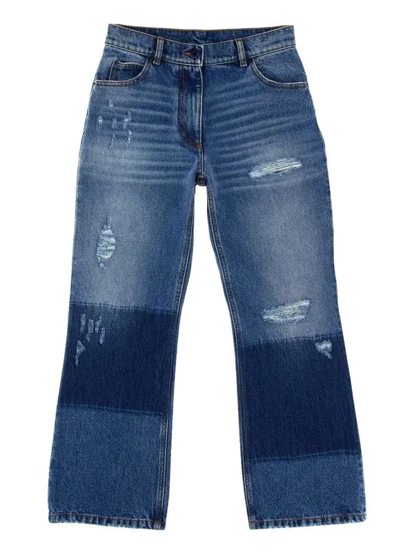 Moncler Vintage Effect Denim Jeans - Navy