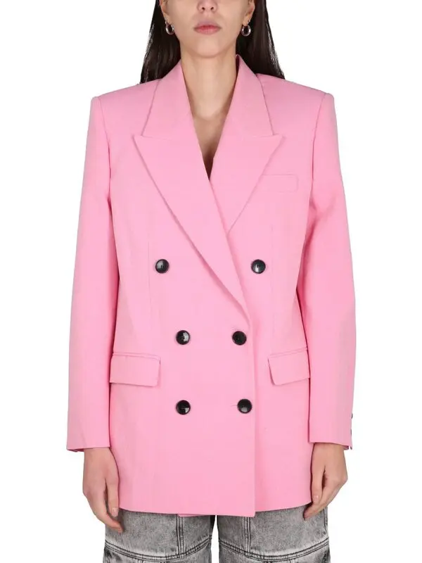 Isabel Marant Nevim Double-breasted Jacket - Pink