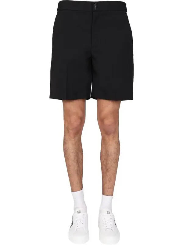 Givenchy Logo Bar Bermuda Shorts - Black