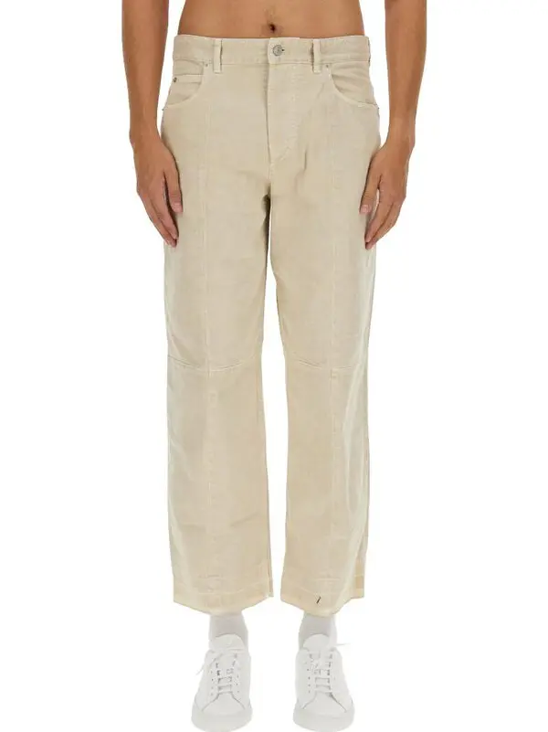 Isabel Marant Jorel Regular Fit Pants - Powder