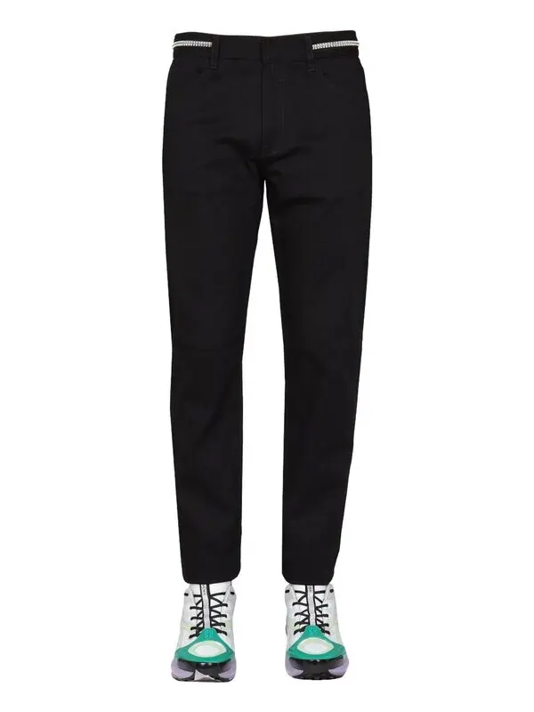 Givenchy Slim-fit Jeans With Metallic Details - Black