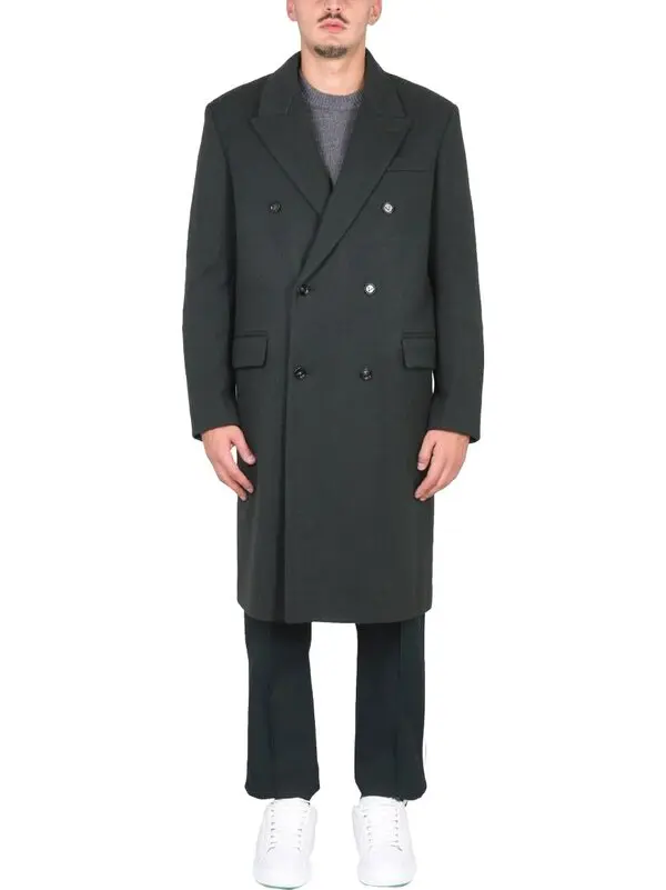 Bottega Veneta Double-breasted Coat - Green