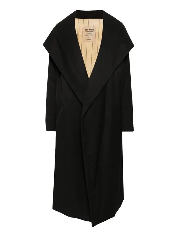 UMA WANG Cardigan Coat - Black