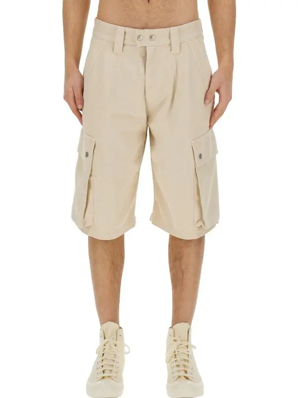 Isabel Marant Bermuda Tejelo Shorts - Powder