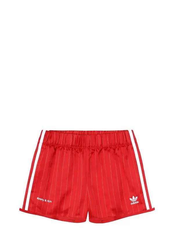 Adidas X Sporty & Rich Track Short - Sports Red/white