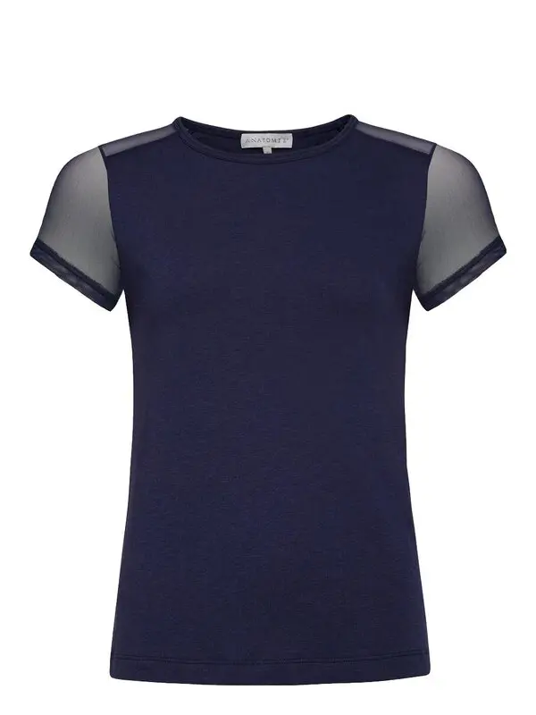 Anatomie Melissa Pima Cotton T-shirt - Navy