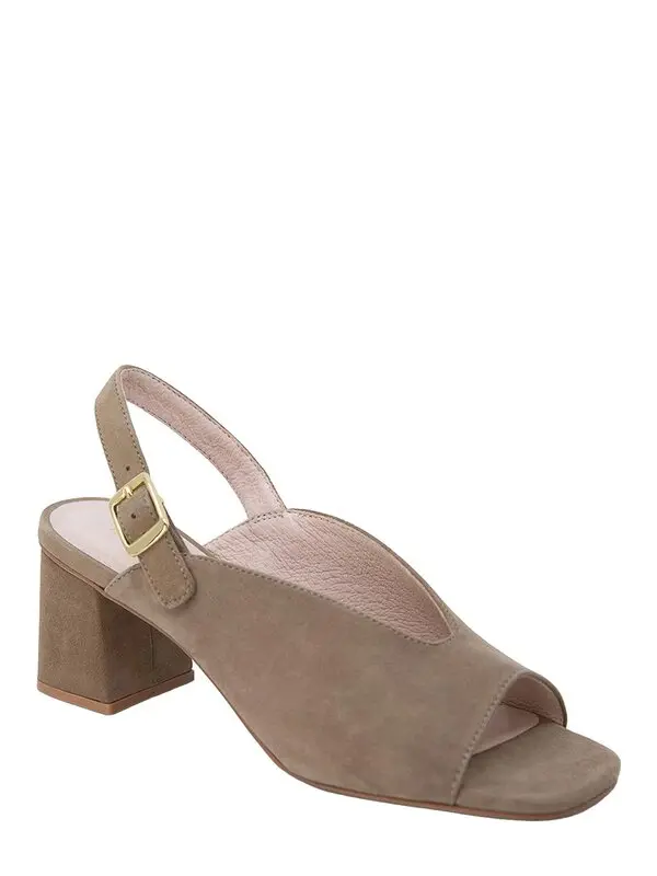 KOKO + PALENKI Polina Slingback Sandal - Almond Suede