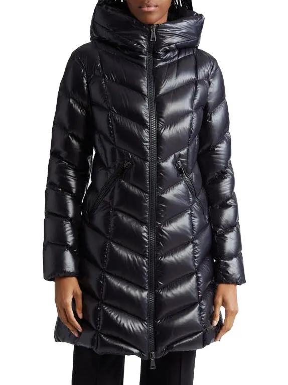 Moncler Marus Hooded Down Puffer Jacket - Black