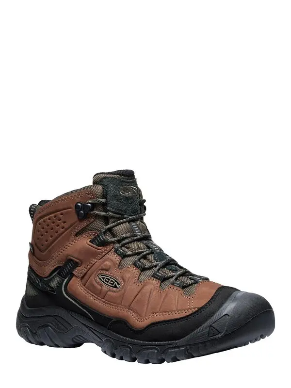Keen Targhee Iv Waterproof Mid Hiking Shoes - Bison/black