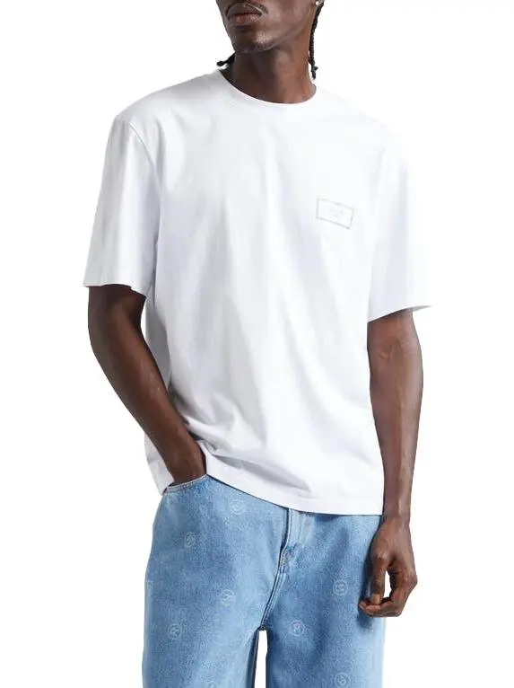 Martine Rose Classic Box Logo Graphic T-shirt - White Box Logo Wht