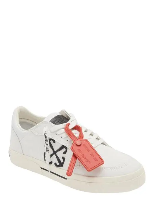 Off-White Arrow Canvas Low-top Sneakers - White - Black