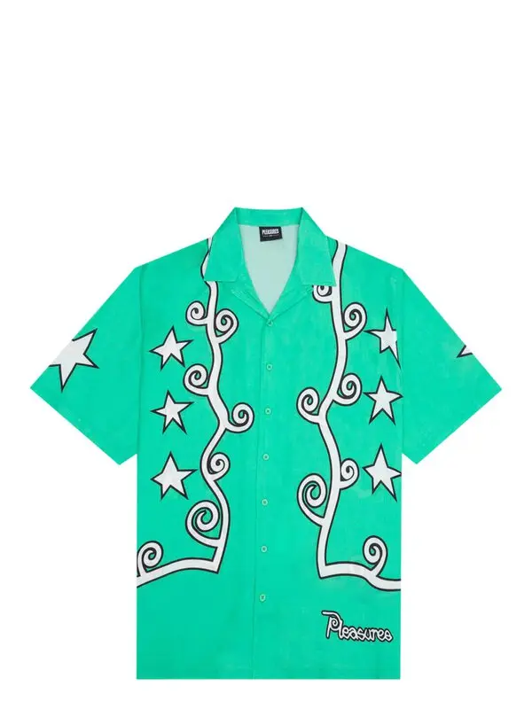 PLEASURES Fury Button Down - Green