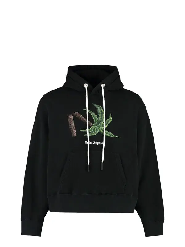Palm Angels Broken Palm Hoodie - Black