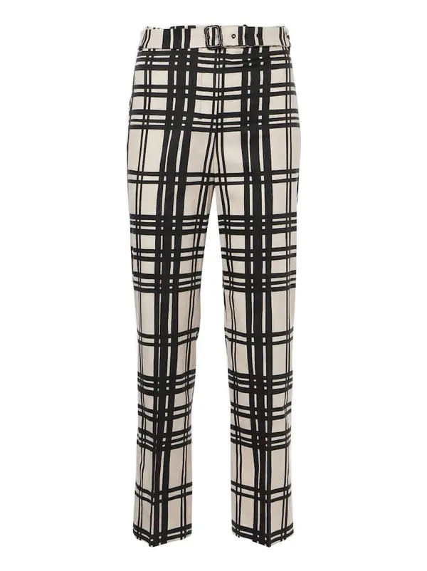Max Mara Mia Cotton-blend Trousers - White