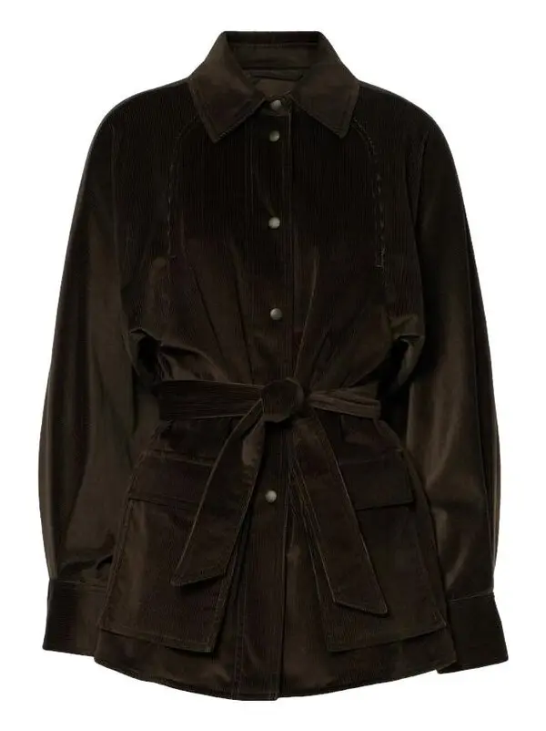 Max Mara Mattia Cotton Corduroy Jacket - Green