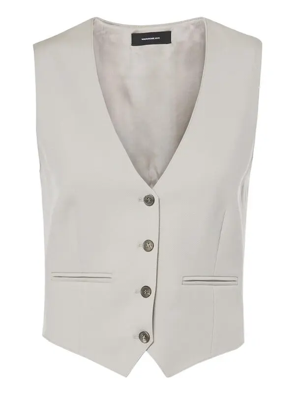 Wardrobe.NYC Virgin Wool Waistcoat - Grey
