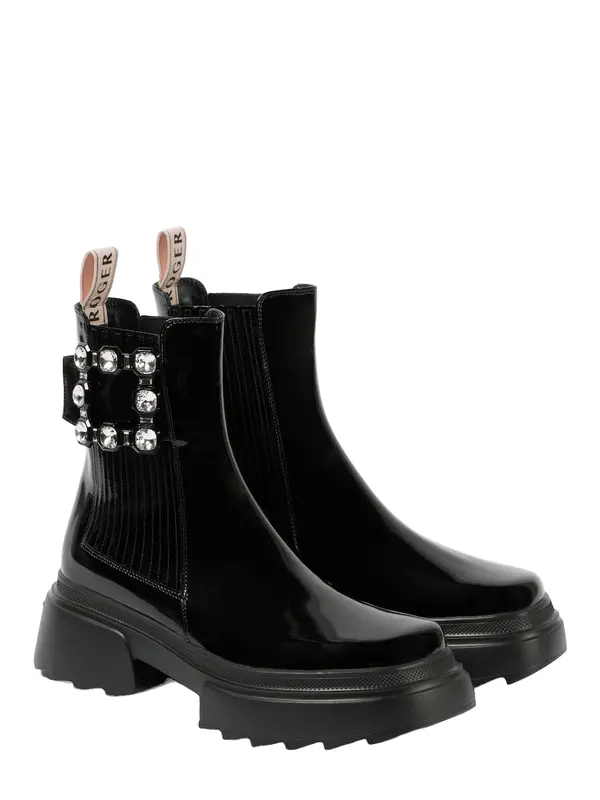 ROGER VIVIER Wallaviv Chelsea Boots - Black