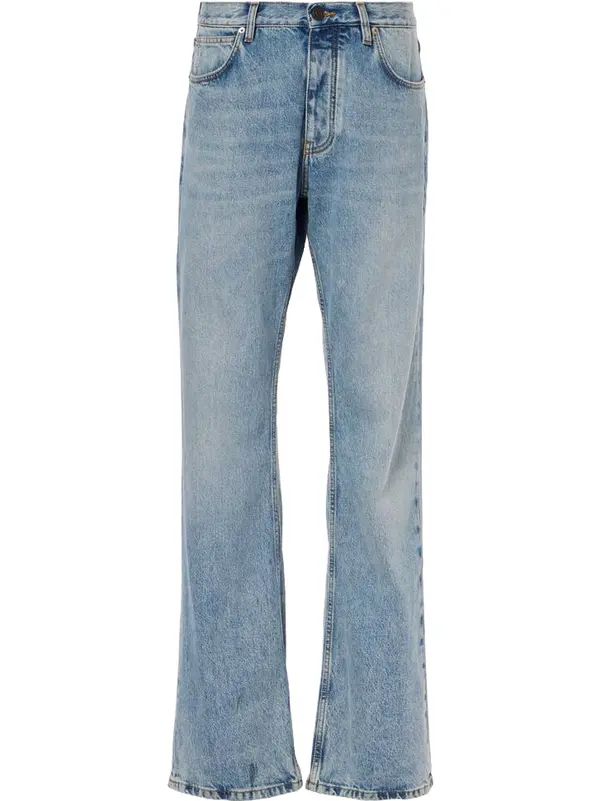 Balenciaga Mid-rise Wide-leg Jeans - Blue