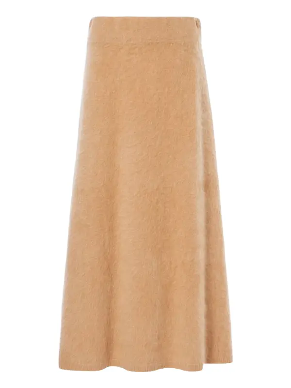 LISA YANG Asta Cashmere Midi Skirt - Pink